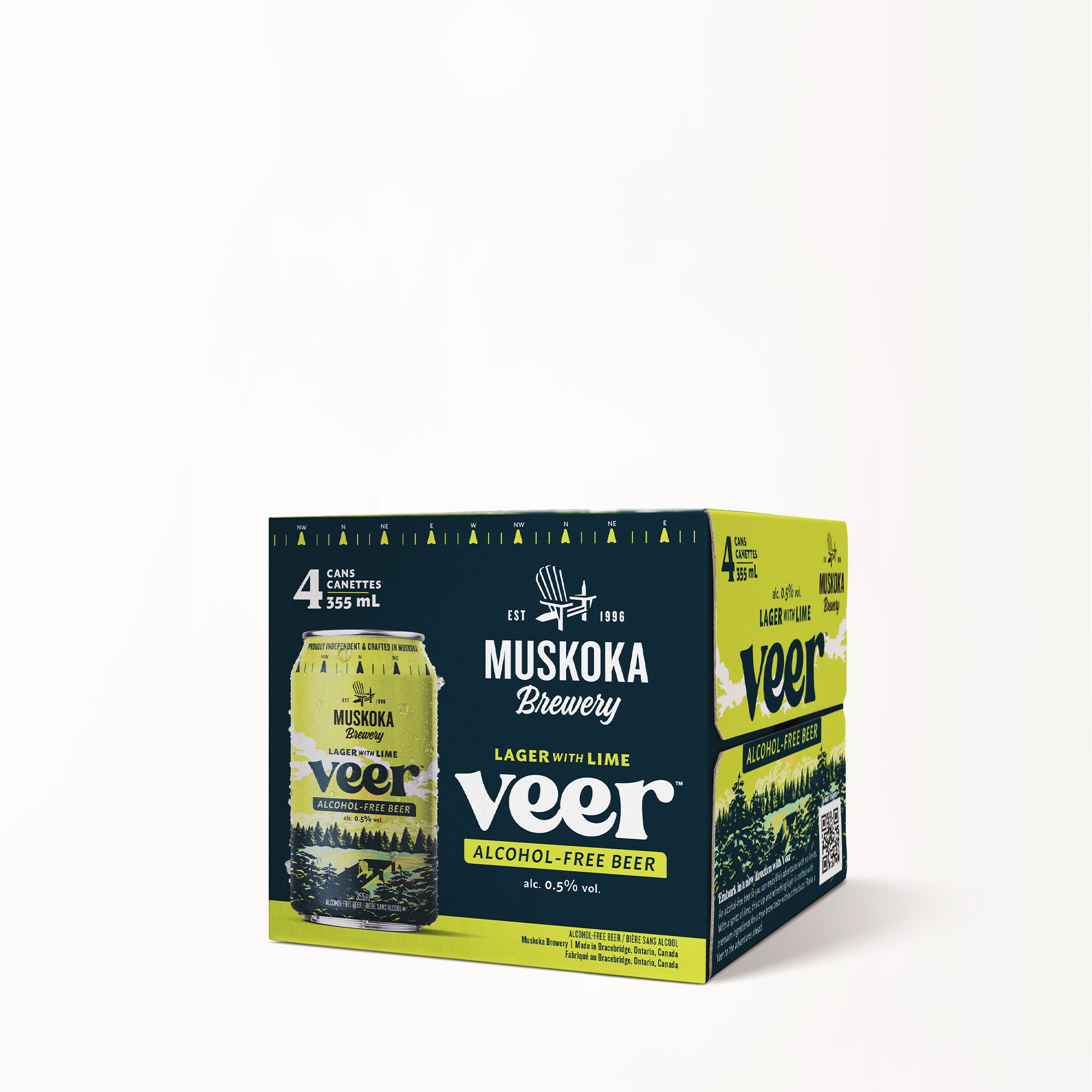 Veer Lager with Lime Non-alcoholic Brew – Muskoka Brewery Hop Shop